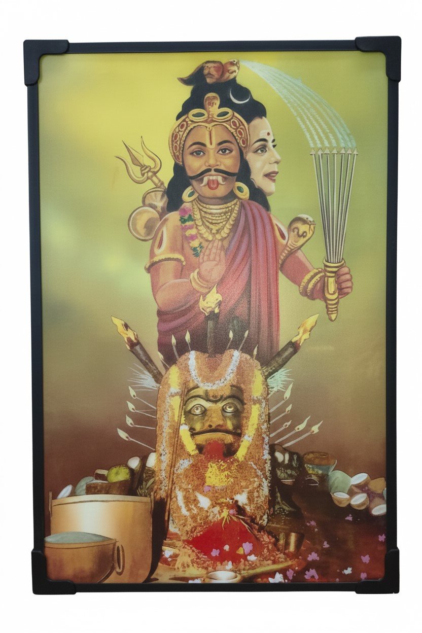 Bhootaraja Photo Frame 8×12 | HD Matt Finish | Pooja Room, Home Temple ...